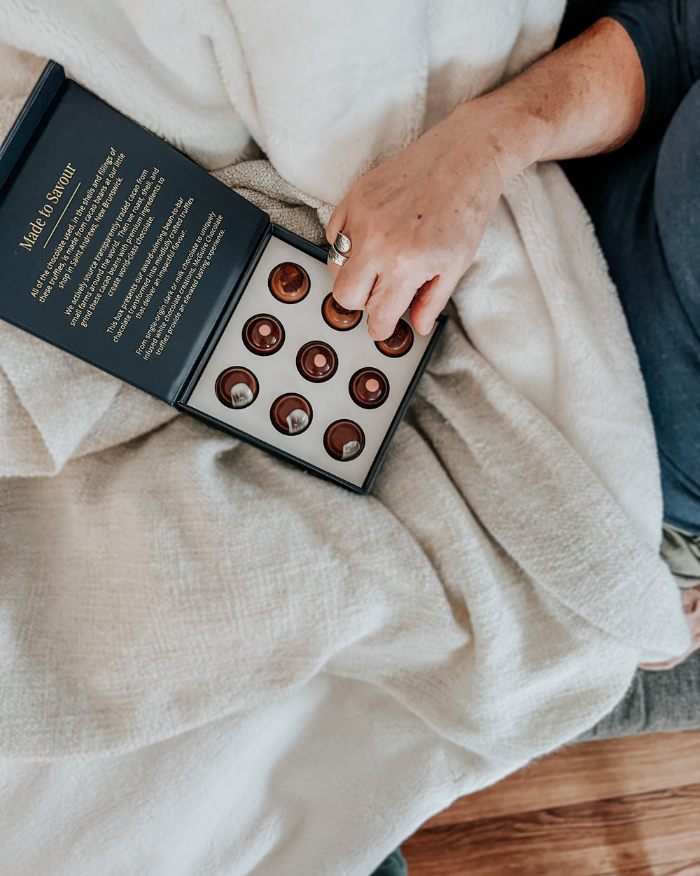 9 pc Truffle Box: Cafe Latte