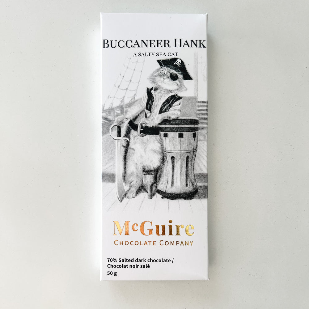 Buccaneer Hank 70% Salted Dark Chocolate
