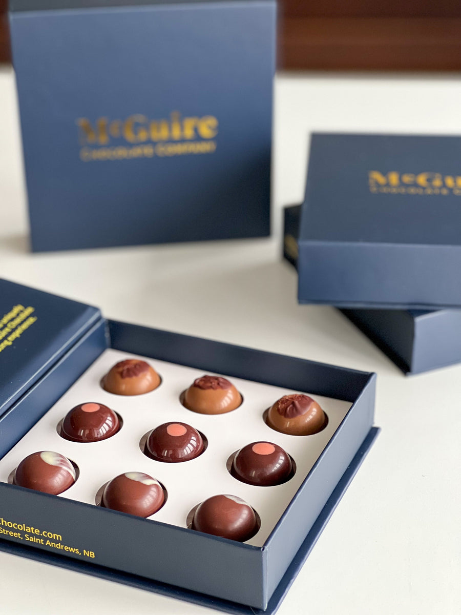 9 pc Truffle Box: Cafe Latte